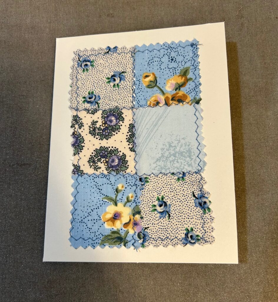 Make this DIY quilted greeting card